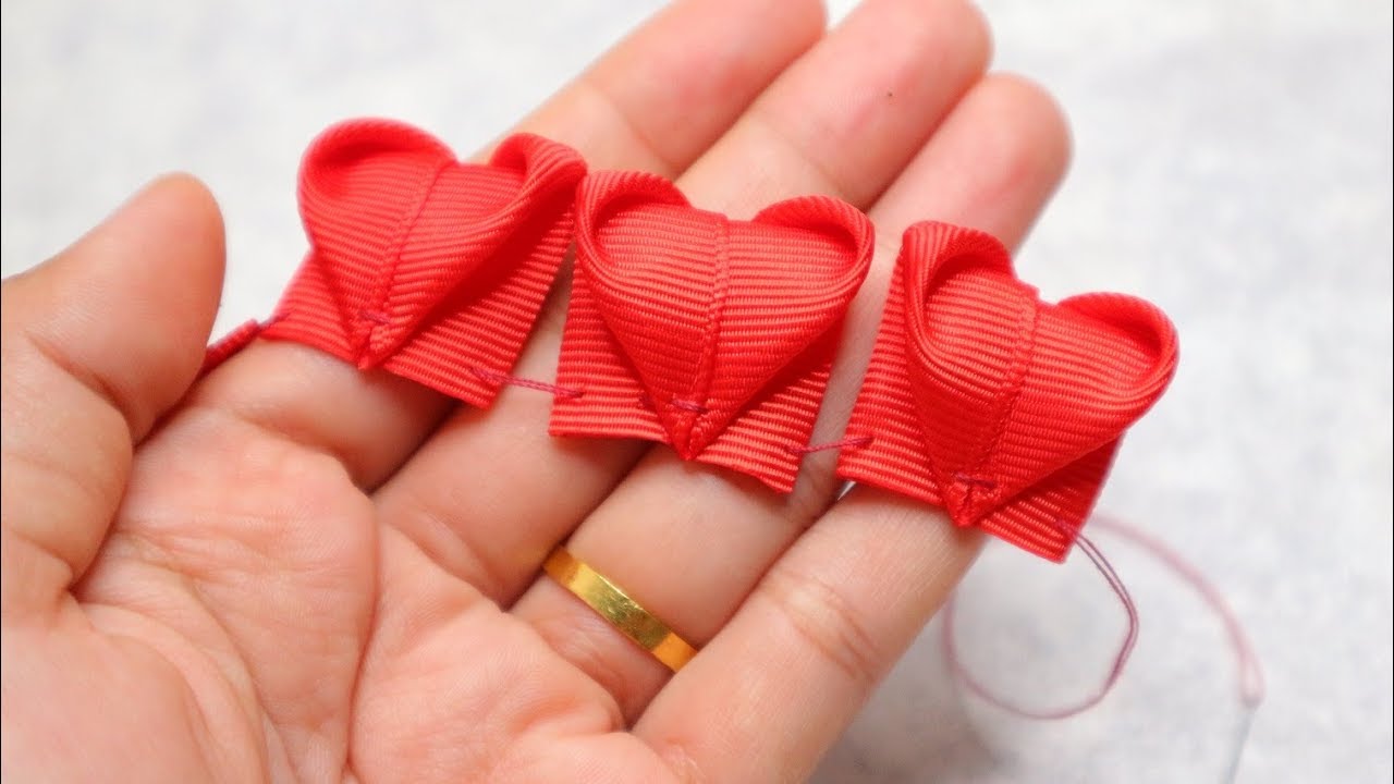 Hand Embroidery Ribbbon Flower Work | Amazing Ribbon | Sewing Hack ...