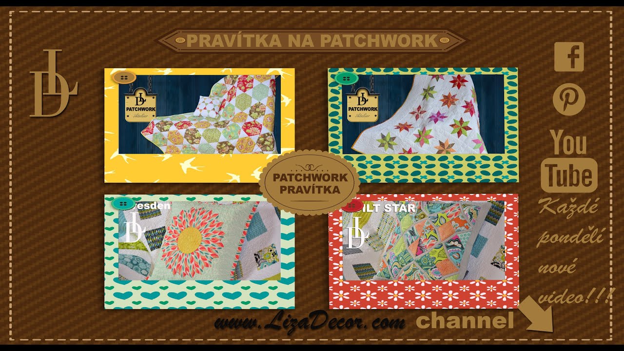 Patchworková pravítka LizaDecor - Patchwork Rulers - YouTube