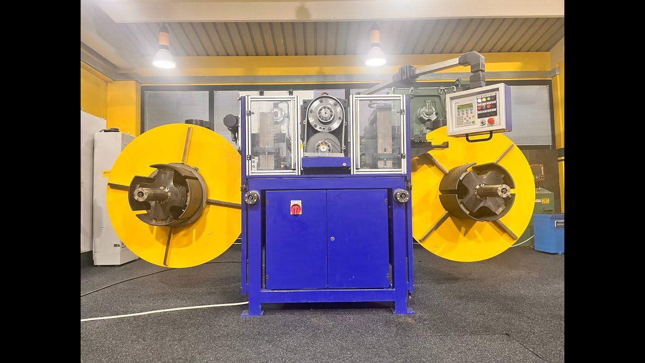 Baust rotation stanze, rotary stamping machine for steel strip - YouTube