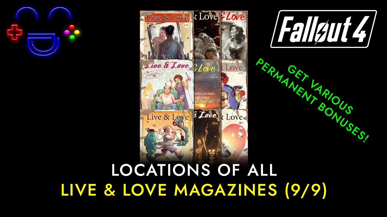 All Locations of Live & Love Magazines | Fallout 4 Guide - YouTube