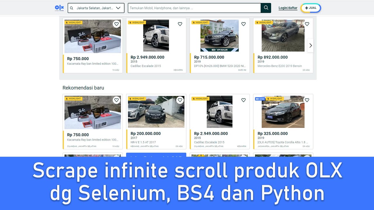 Scrape Infinite Scroll Produk OLX Dg Selenium BeautifulSoup Dan Python scrape-infinite-scroll-produk-olx-dg-selenium-beautifulsoup-dan-python