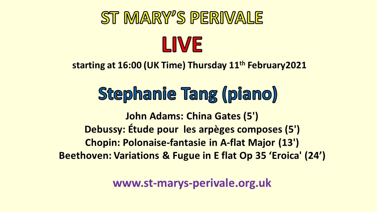 Stephanie Tang (piano) - YouTube