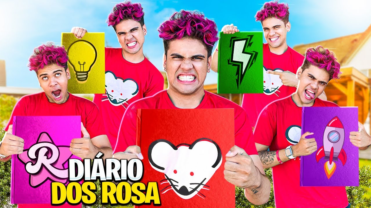 PEGUEI O DIÁRIO SECRETO DE TODOS DO GRUPO DOS ROSA - YouTube