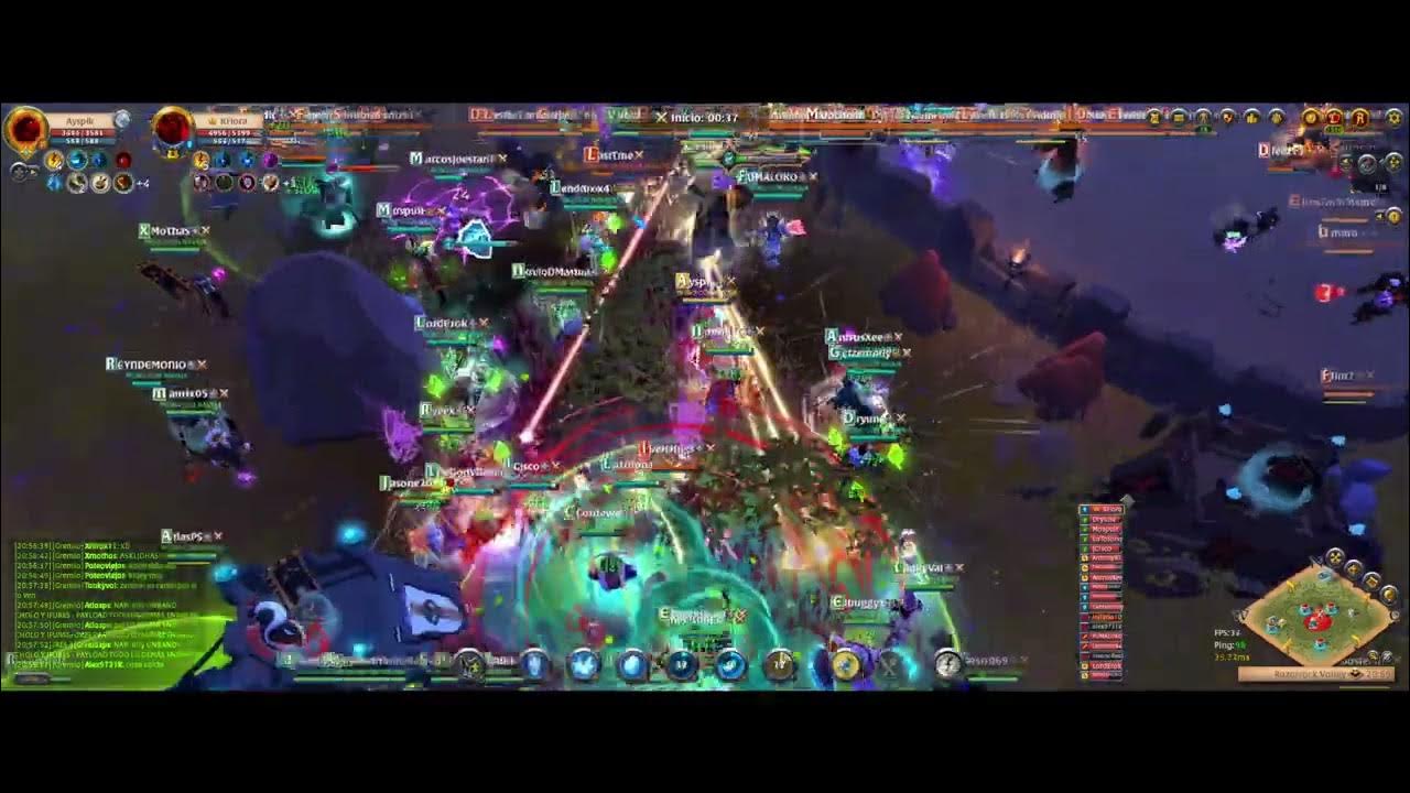 Pelea Aly vs POE Parte 1 - Gremio Monos con Navaja - Albion Online ZvZ - YouTube