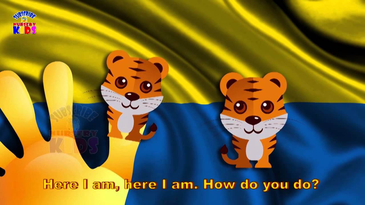 Finger Family Tiger Cartoon Nursery Rhyme | Tiger Animation Song for ...