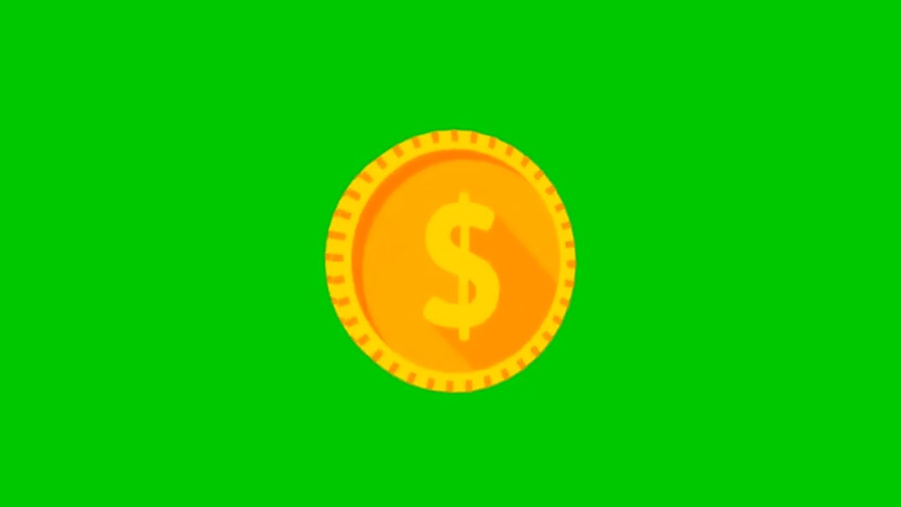 Animated Coin-Free Green Screen - YouTube