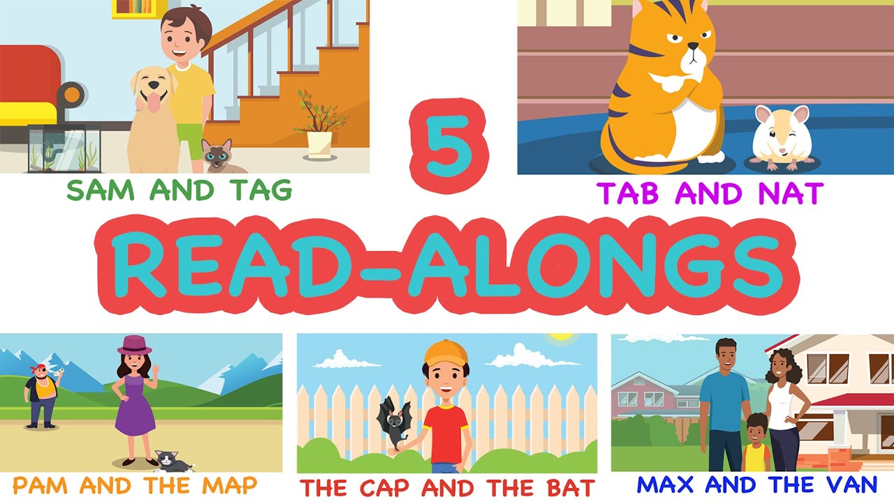 Short A Compilation Video - 3 Letter Word 5 Read-Alongs for Beginning ...