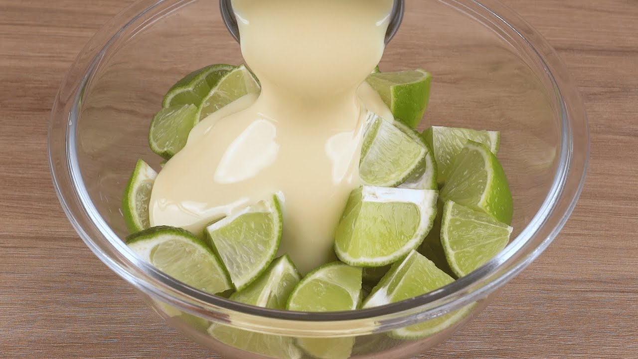 Add condensed milk to lemon, the result will surprise you - YouTube