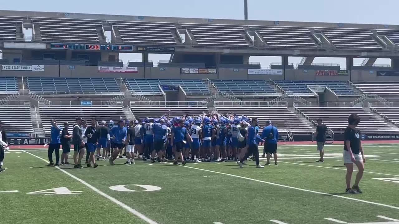 UB football finishes its first day of preseason practices at UB Stadium ...