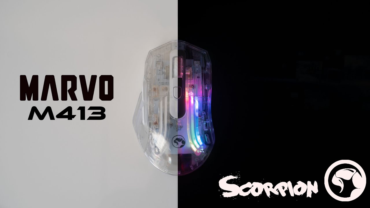 Marvo M413 Transparent Wired Gaming Mouse Bangla Review l 1,099 BDT ...