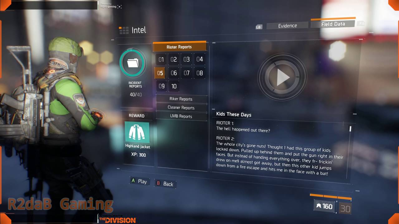 The Division Rioter Incident Reports AUDIO - YouTube