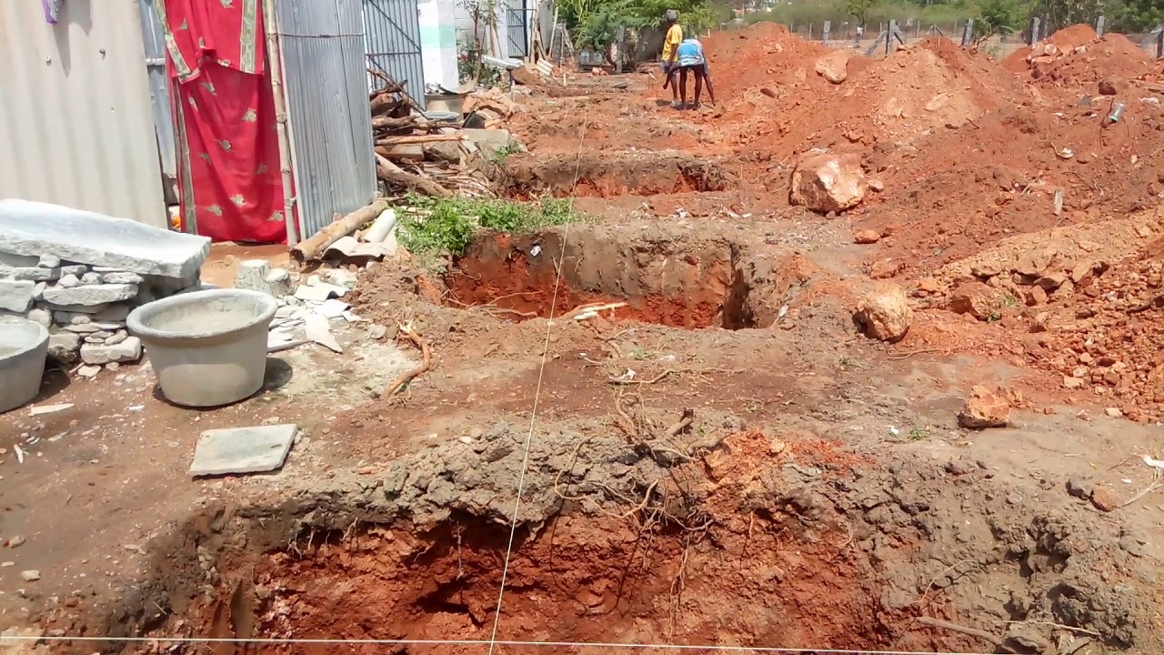 Earth work excavation for construction - YouTube