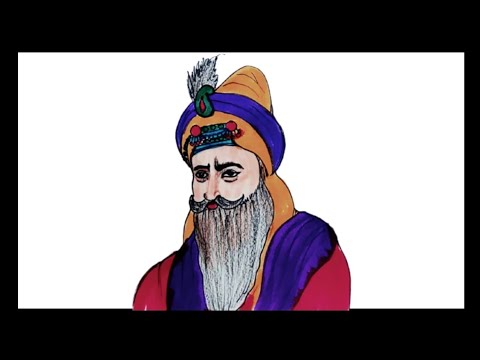 maharaja ranjit singh drawing | how to draw maharaja ranjit singh ji | maharaja ranjit singh ...
