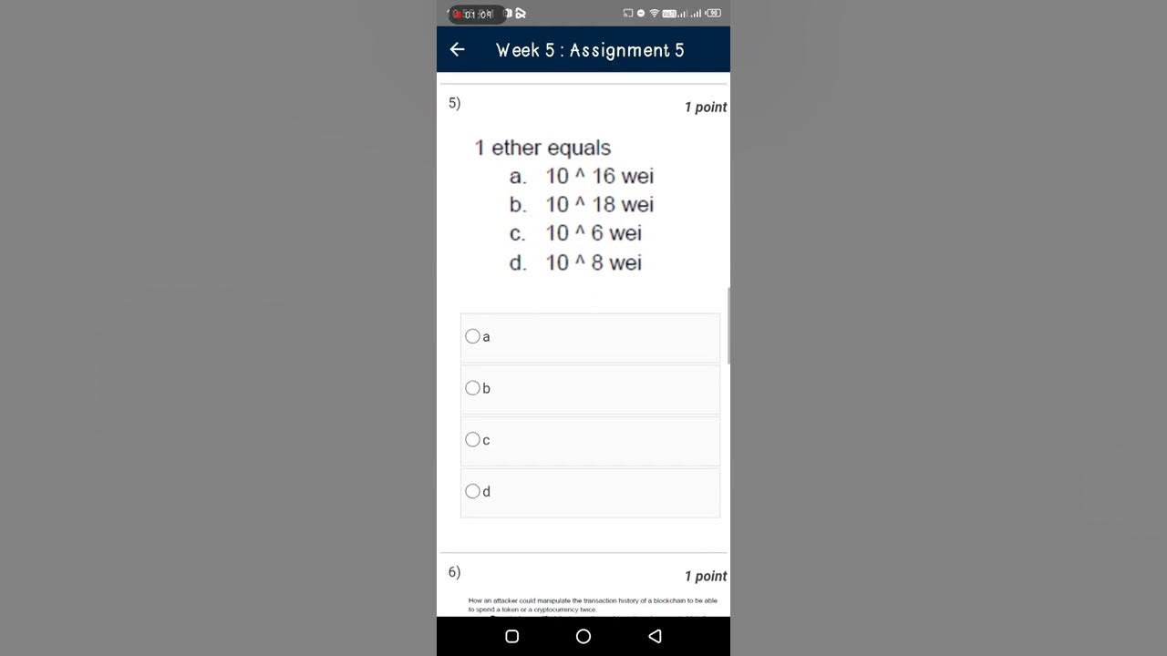 NPTEL Blockchain and its Applications assignment week 5 answers | Blockchain and its ...
