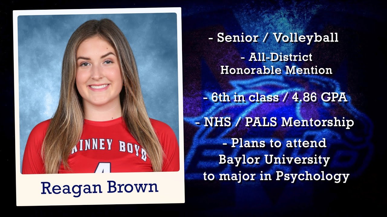 Dennis Baker State Farm Scholar Athlete of the Week- Reagan Brown - YouTube