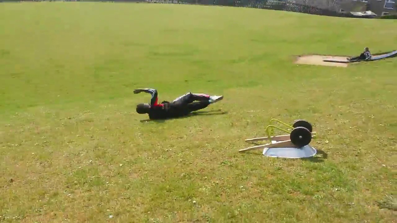 Wheel barrel fail - YouTube