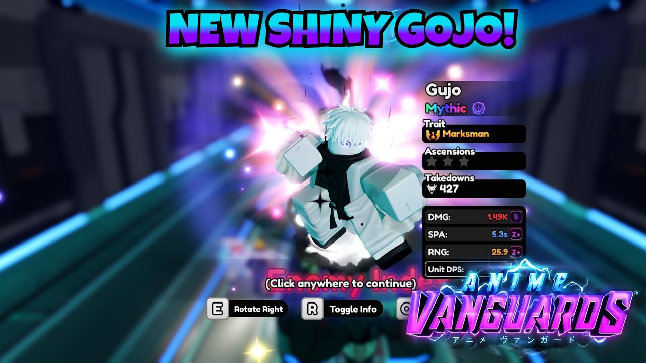 I GOT MY FIRST SHINY GOJO IN ANIME VANGUARDS - YouTube