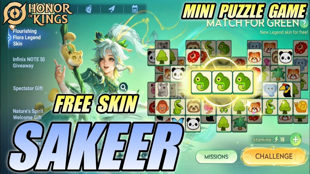 SAKEER Legend Free Skin Mini Puzzle Game | Honor of Kings (HOK) - YouTube