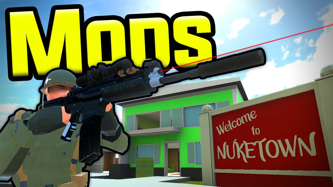 Ravenfield Mods - Weapon Mods, Nuketown Map + More! - YouTube