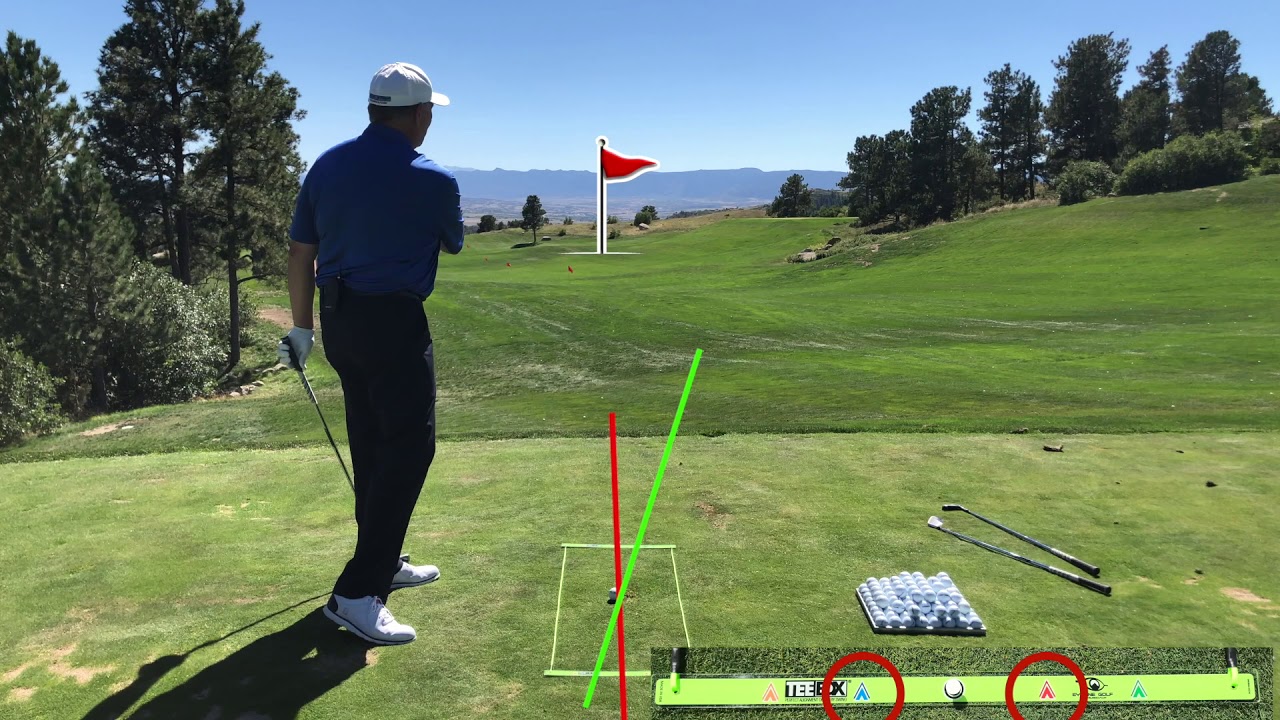 The Tee Box has arrows to guide your shot shapes - YouTube