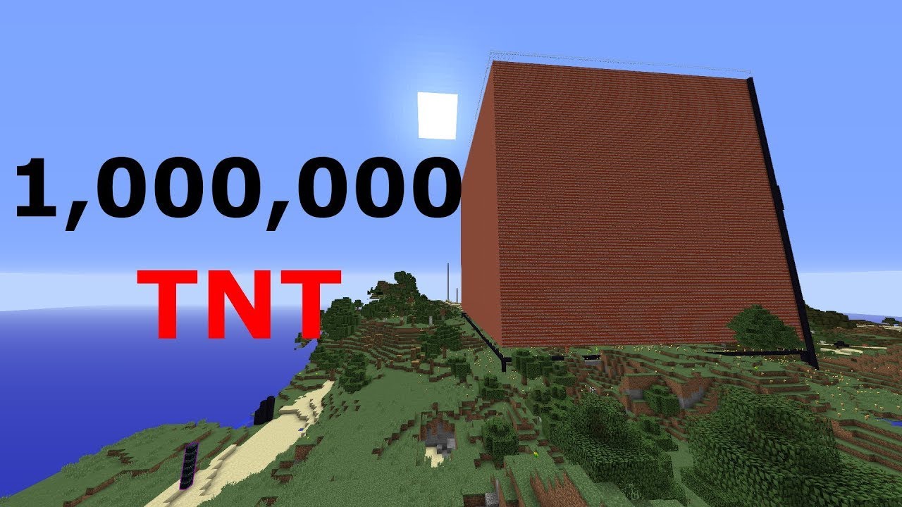 Blowing up 1,000,000 Blocks Of TNT On 2b2t - YouTube