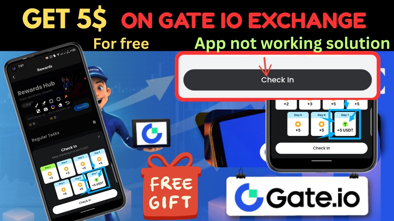 GATE IO💰 GET straight FREE $5 BONUS on GATE IO EXCHANGE gate Io rewards ...