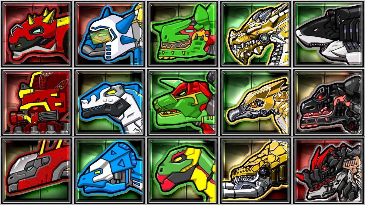 Dino Robot Corps Collection: Terminator T-Rex, Ice Dragon, Ancient ...