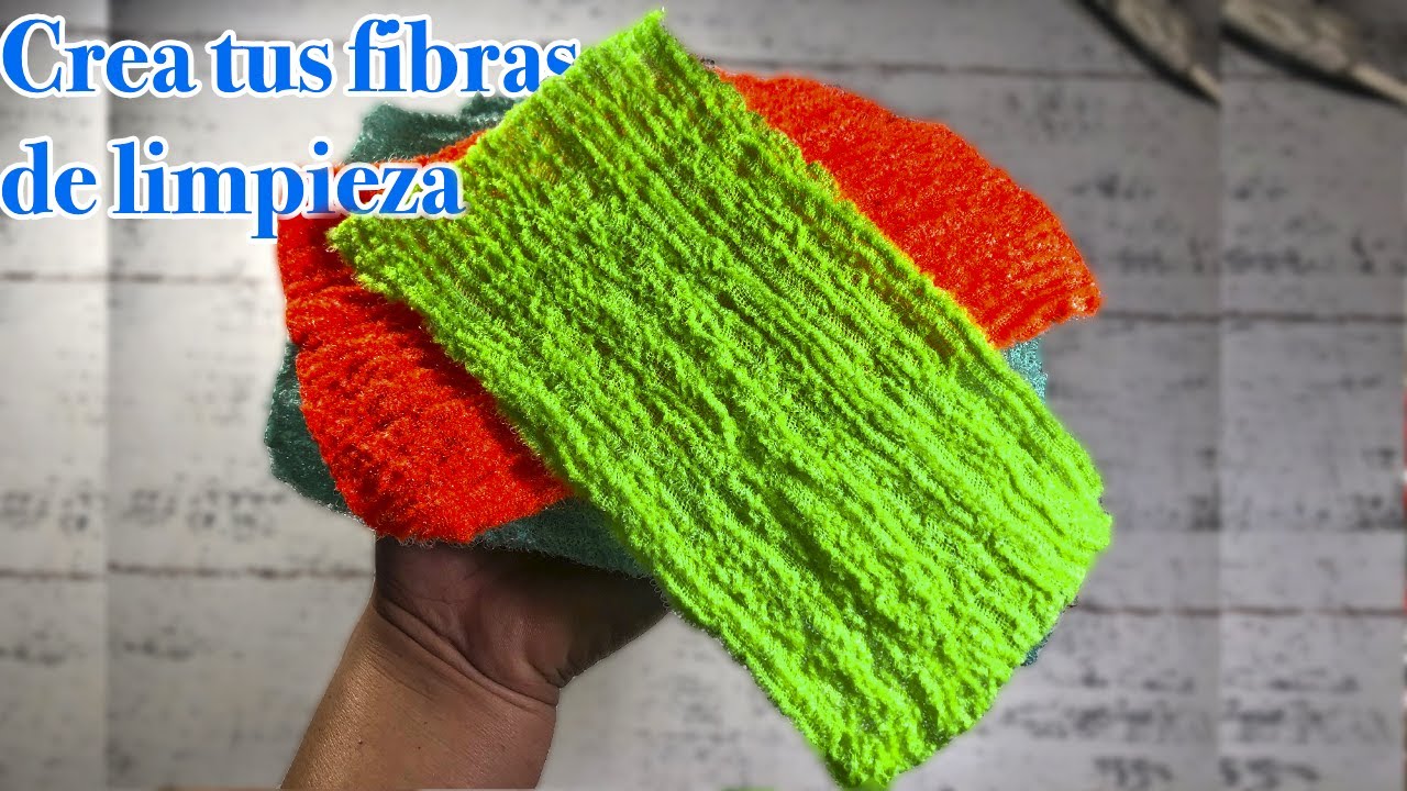 IDEA SÚPER SENCILLA a con fibras para lavar trastes - YouTube