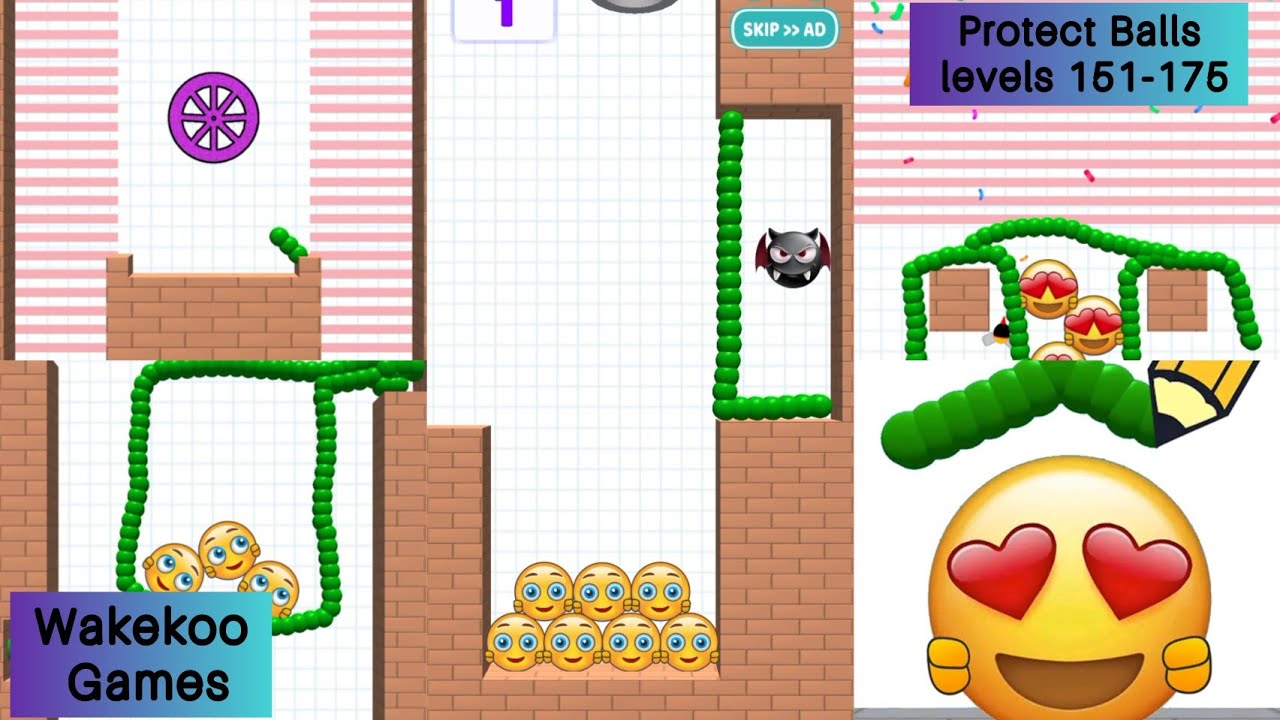 Protect Balls levels 151-175 Answers - YouTube