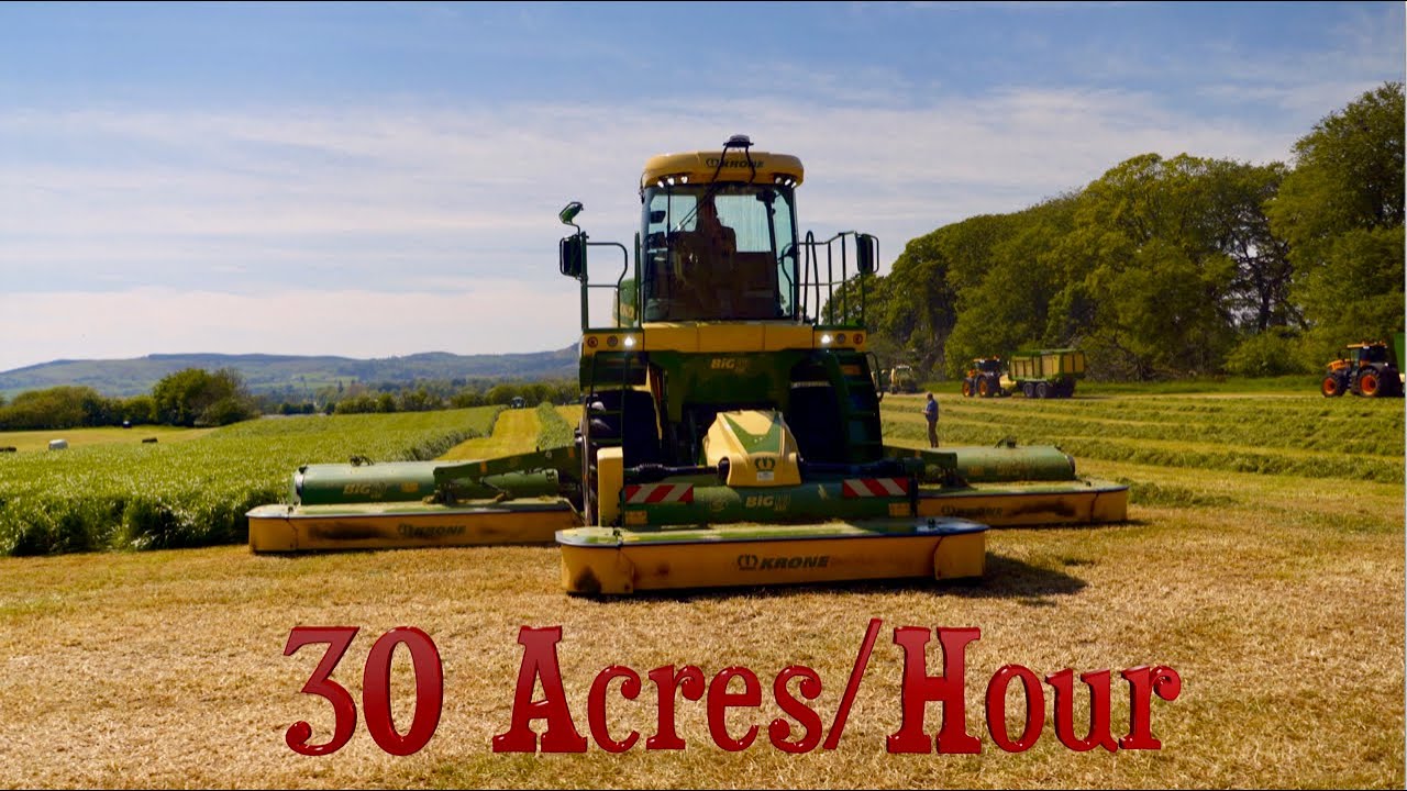 Krone at ScotGrass 2019.Big M Mower + Huge Tedders Rakes & Balers ...