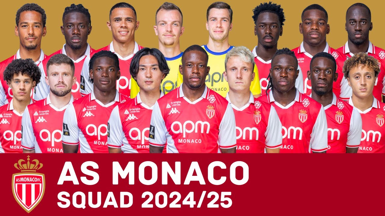 AS MONACO Full Squad For Season 2024/25 | AS Monaco | FootWorld - YouTube
