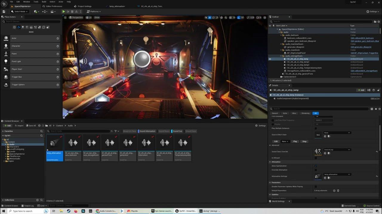 Attenuation Asset x Override Attenuation and Source Loops | Unreal Engine | Devlog 003 - YouTube