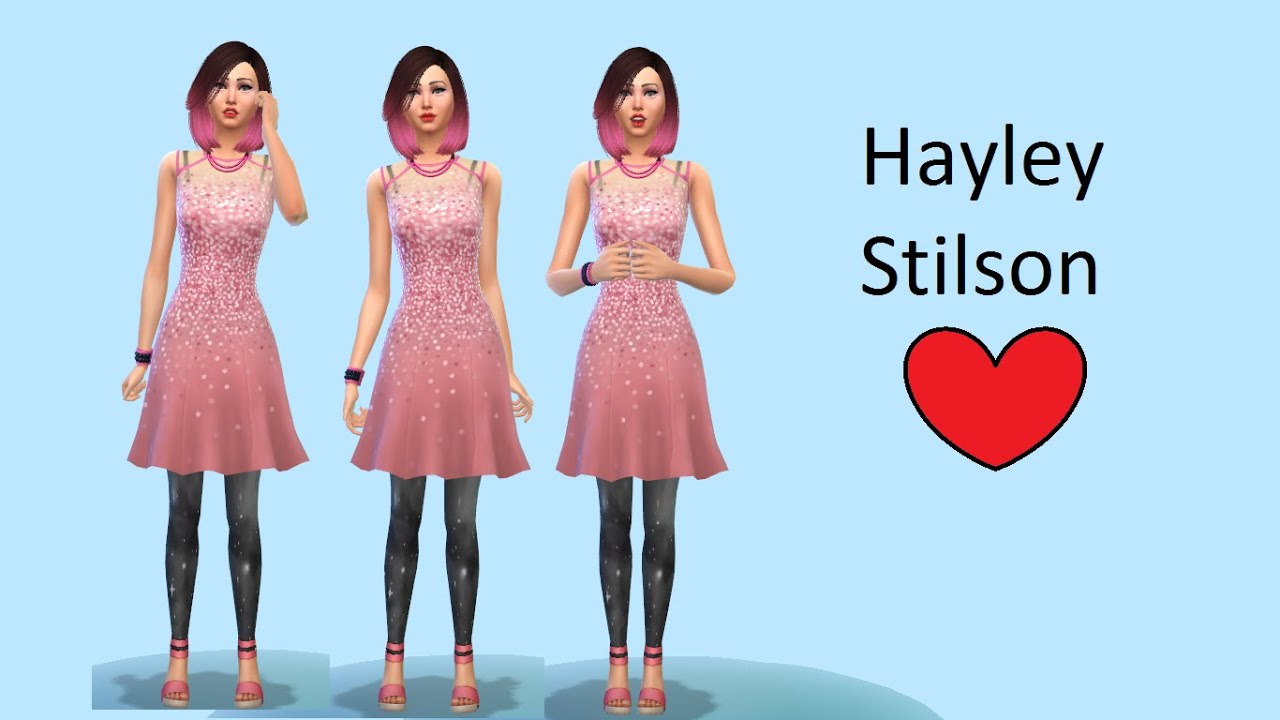 The Sims 4-Vytvoření simíka-Hayley Stilson - YouTube