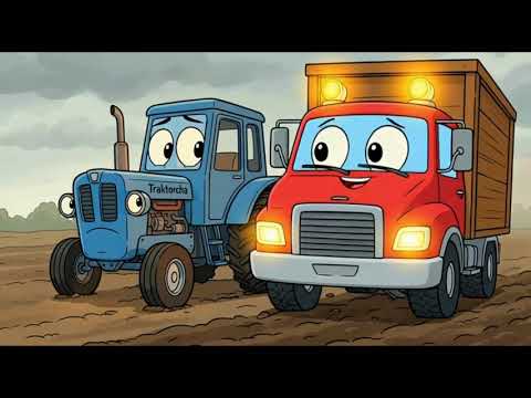 Balaca Traktor və Qırmızı Yük Maşını 🚜🚚 | Uşaqlar üçün Şən Hekayə #balaca #maşin