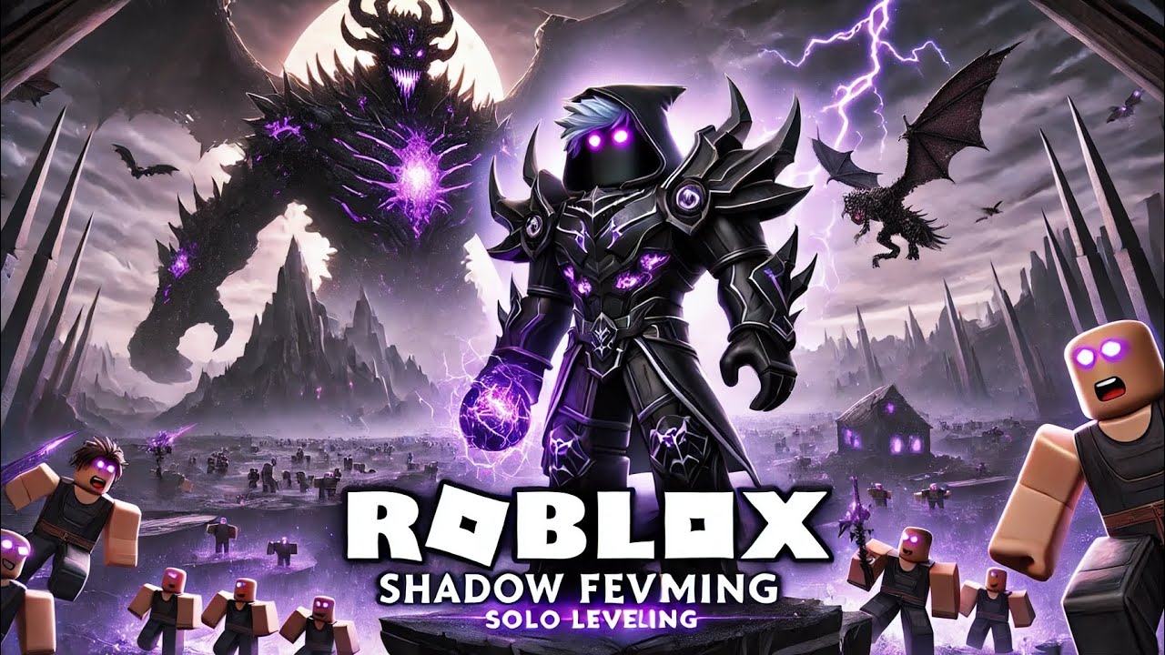 Playing Roblox As Shadow Monarch | shadow farming brainrot - YouTube