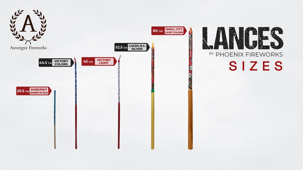 The Size Guide : Phoenix Fireworks' Lances - YouTube