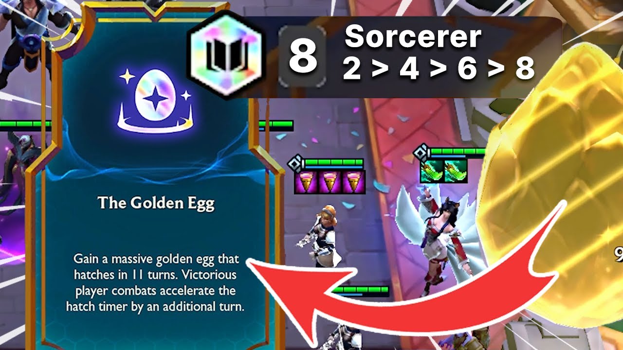 The Golden Eggs And The 8 Sorcerer !!! 🔥| TFT SET 9 - YouTube