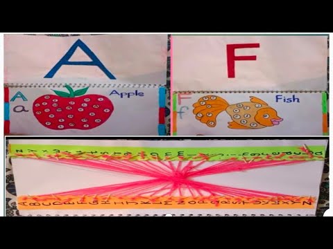 Handmade Alphabet book|| English alphabet||Learn Alphabet A-Z - YouTube