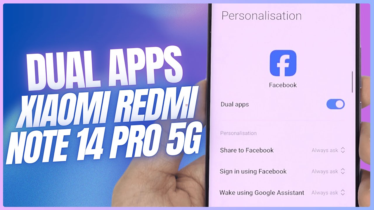 How To Create Dual Apps Xiaomi Redmi Note 14 Pro 5G - YouTube