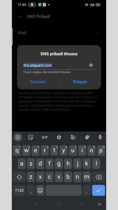 CARA AKTIFKAN DNS PRIBADI UNTUK BUKA APLIKASI YANG DIBLOKIR - YouTube