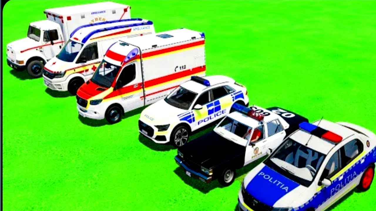 ambulance service emergency vehicles.farming simulator 2022 - YouTube