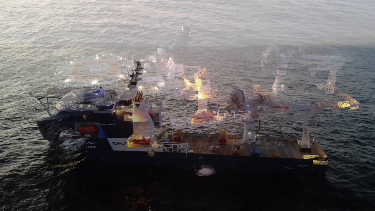Offshore Life - Light Construction Vessel Topaz Tiamat - YouTube
