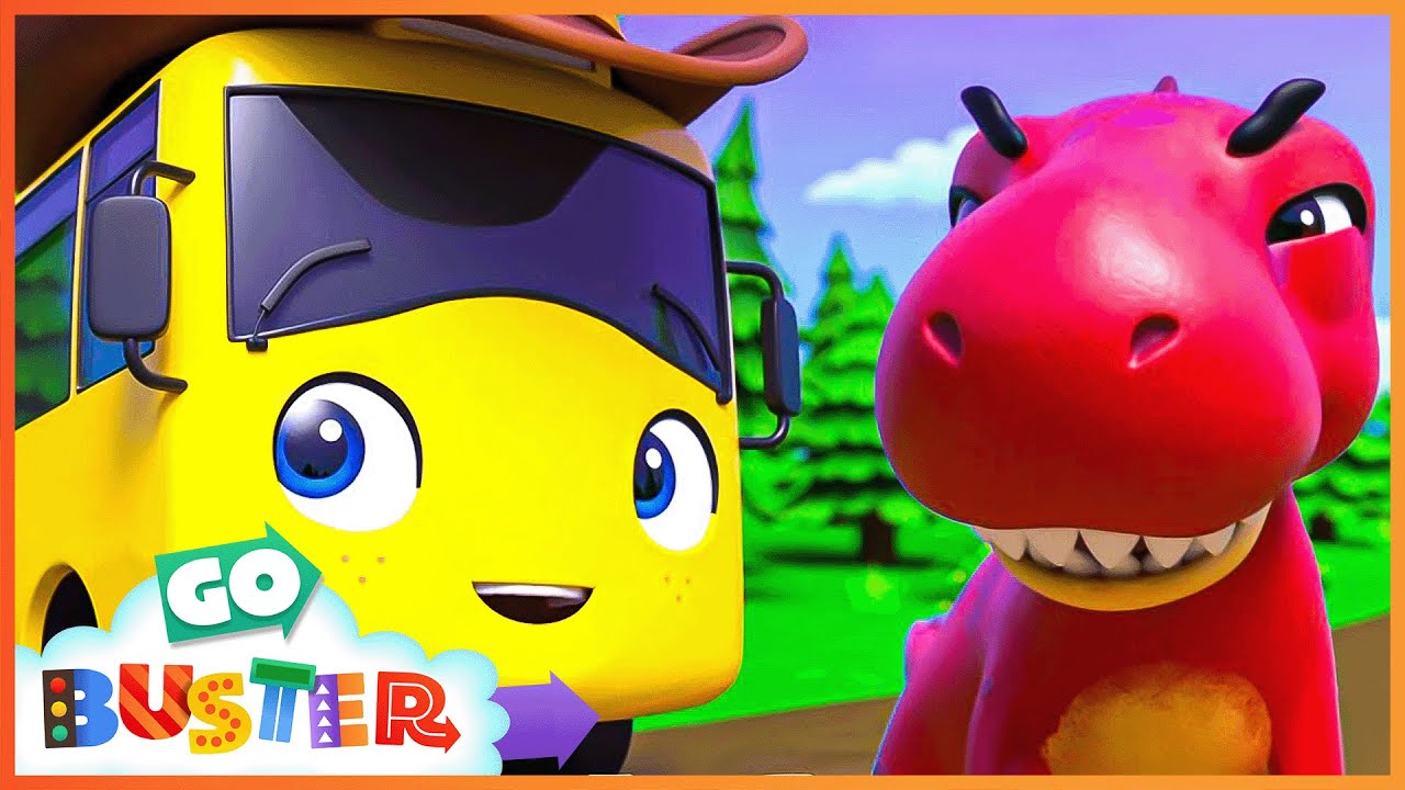 Buster Plays with the Dinosaur | Go Buster | Cars, Trucks & Vehicles ...