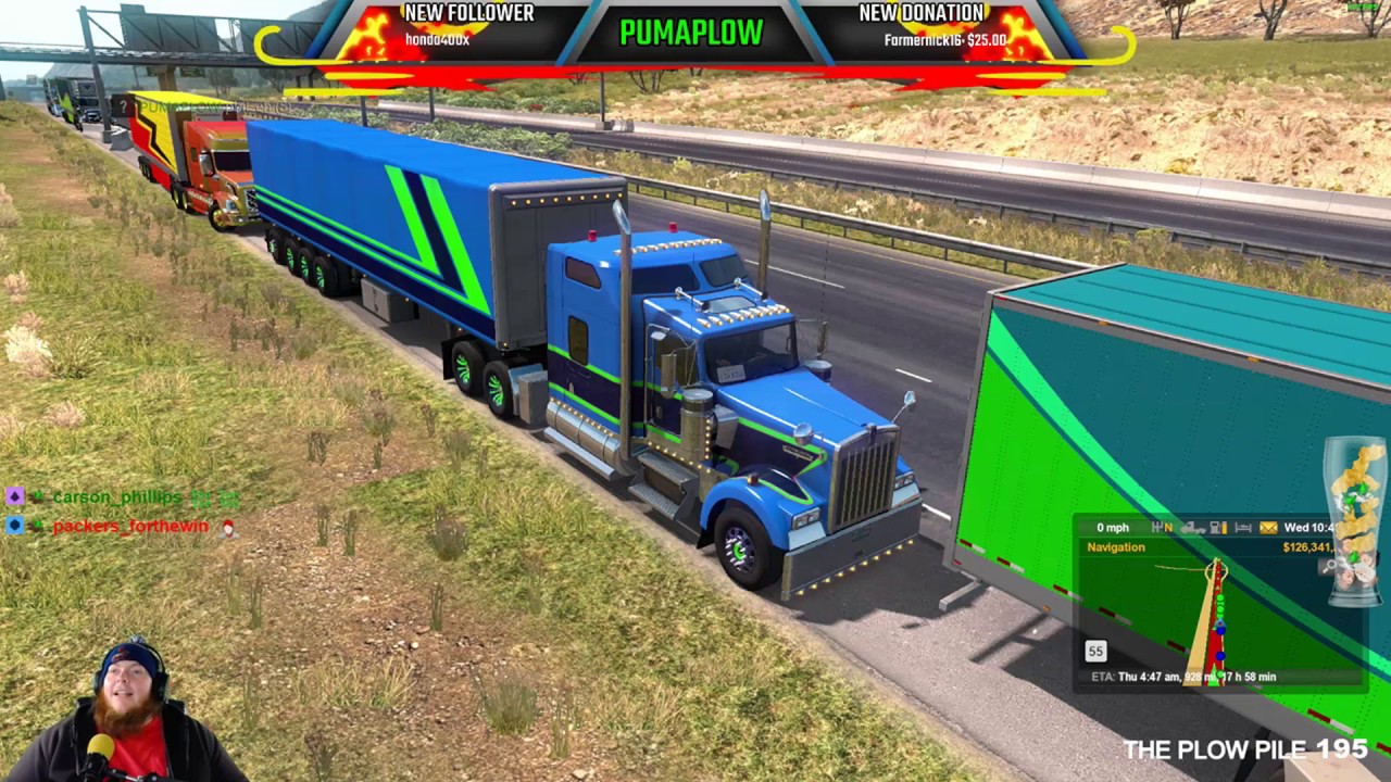 Twitch Livestream: American Truck Simulator Multiplayer 02/22/2019 PART ...