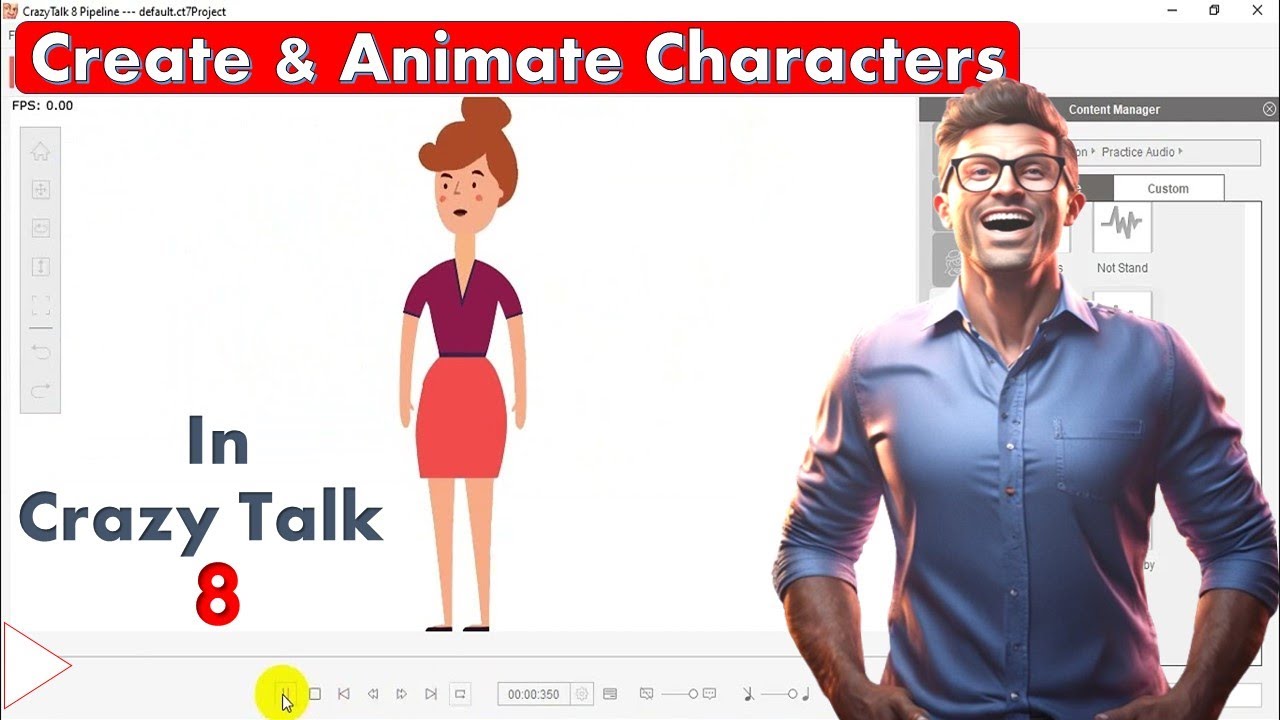 Creating And Animating Cartoon Characters in Crazy Talk 8 - YouTube