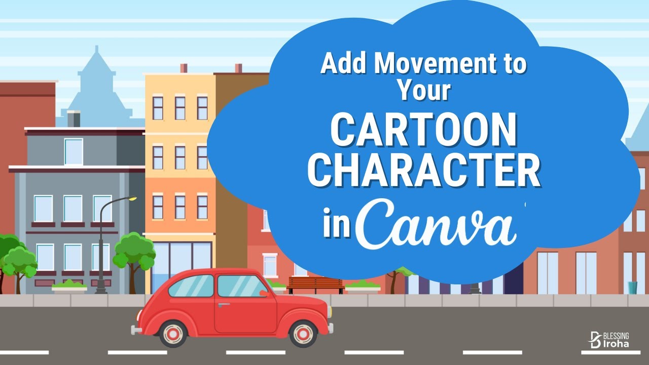 How to Add Movement to Static Cartoon Characters in Canva - YouTube