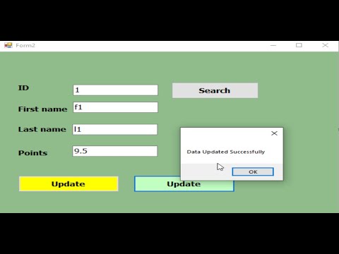 C sharp for beginners| Two ways for update button with MS access ...