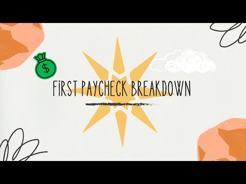 My first paycheck breakdown - YouTube