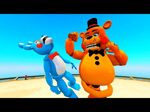 Toy Freddy vs Toy Bonnie w/ Hulk Powers! #ToyFreddy #ToyBonnie  #Superherobattle #EpicBattle