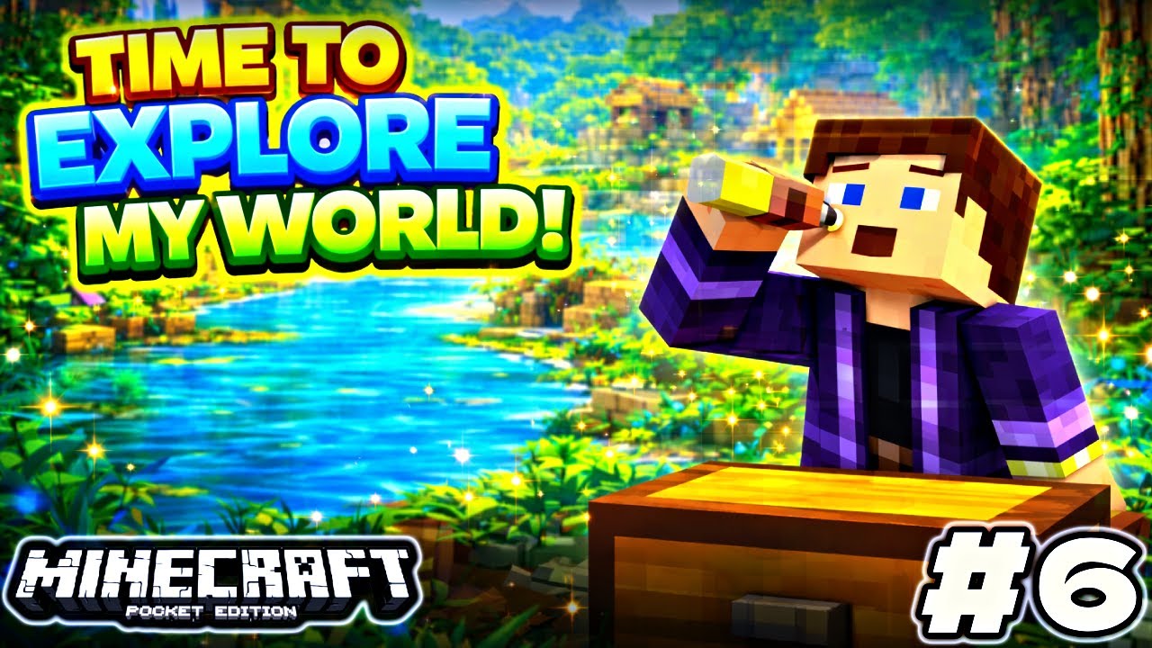 Time to Explore My World // Minecraft PE Part 6 - YouTube